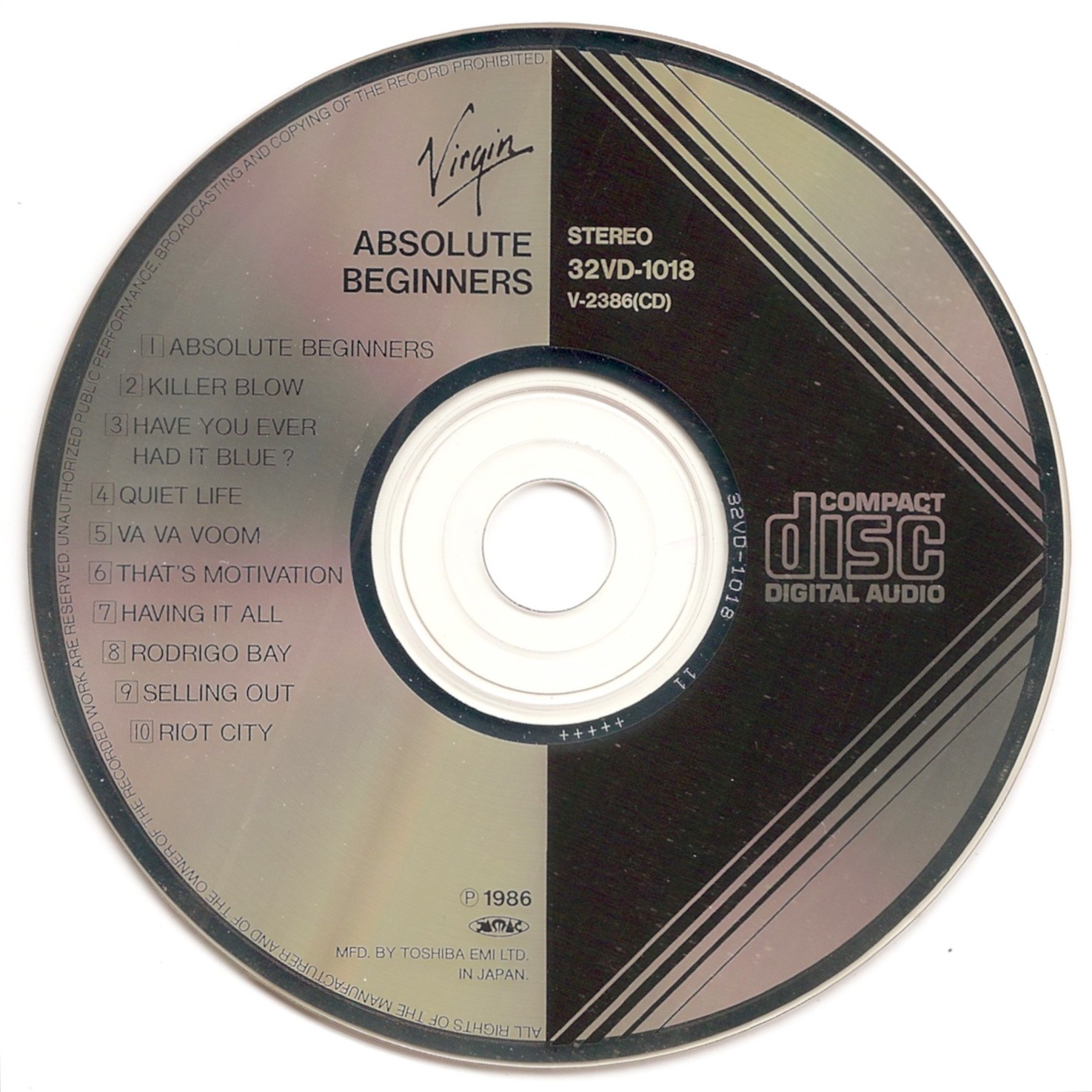 The First Pressing CD Collection: Absolute Beginners - Songs from the ...