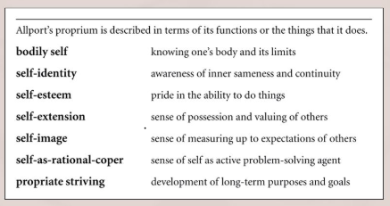 A Psychologist Guide: Development Stages of Proprium as described by ...