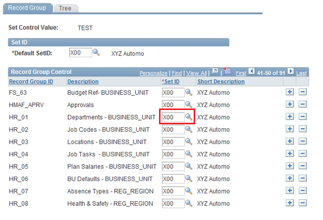 Peoplesoft Set Control Field Overview