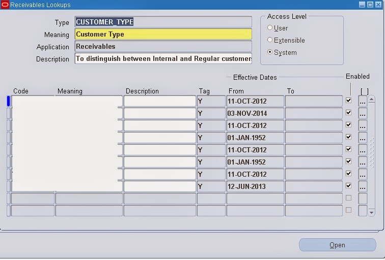 Create new Customer Type in Oracle Applications R12: Create new ...
