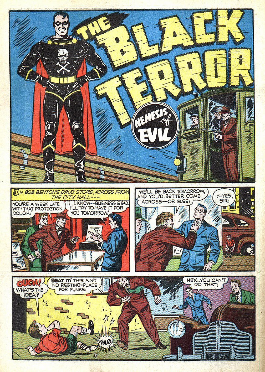 APOCOLYTE'S WORLD OF COMICS: THE BLACK TERROR / Nemesis Of Evil ...