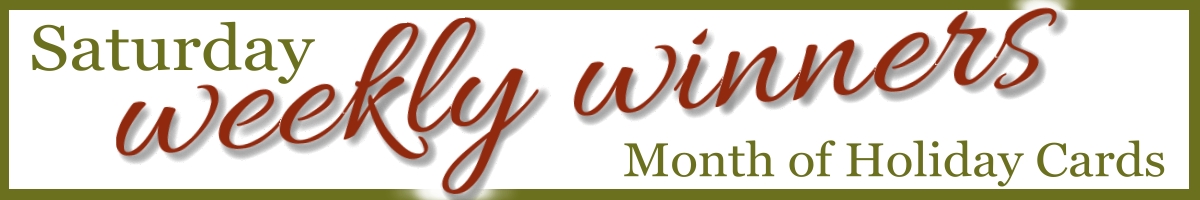 Beccy's Place: Saturday Weekly Winners