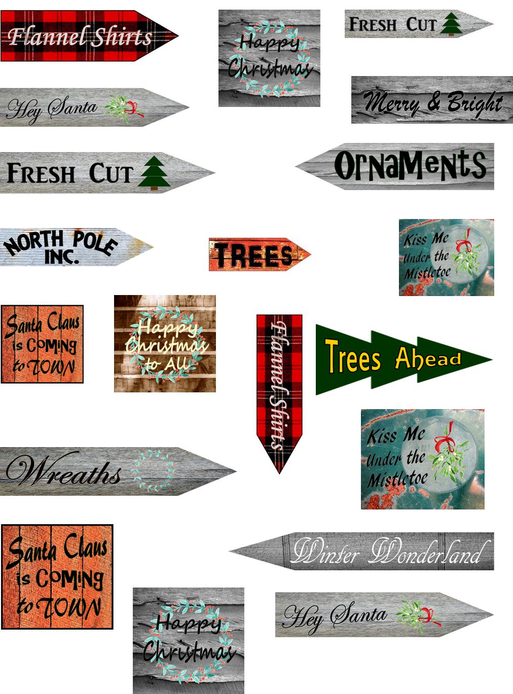 peppysis: Miniature Christmas Signage Tutorial