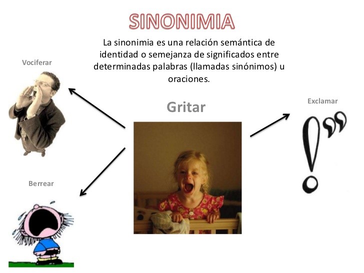 Fenómenos semánticos grado 7°: SINONIMIA