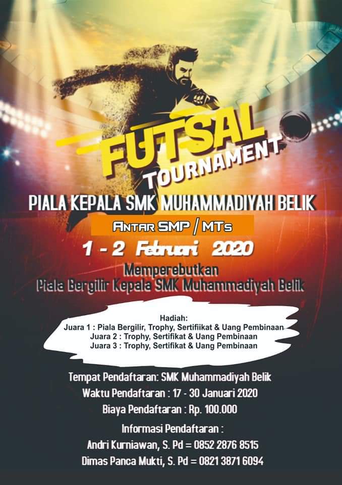 Lomba Futsal Rebutkan Piala Kepala SMK Muhammadiyah Belik, Jasa Review Produk, Review Bisnis ...