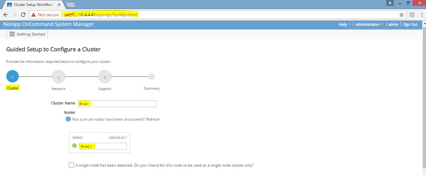 Remote Infrastructure Management: NetApp ONTAP 9.1 Guided Cluster Setup