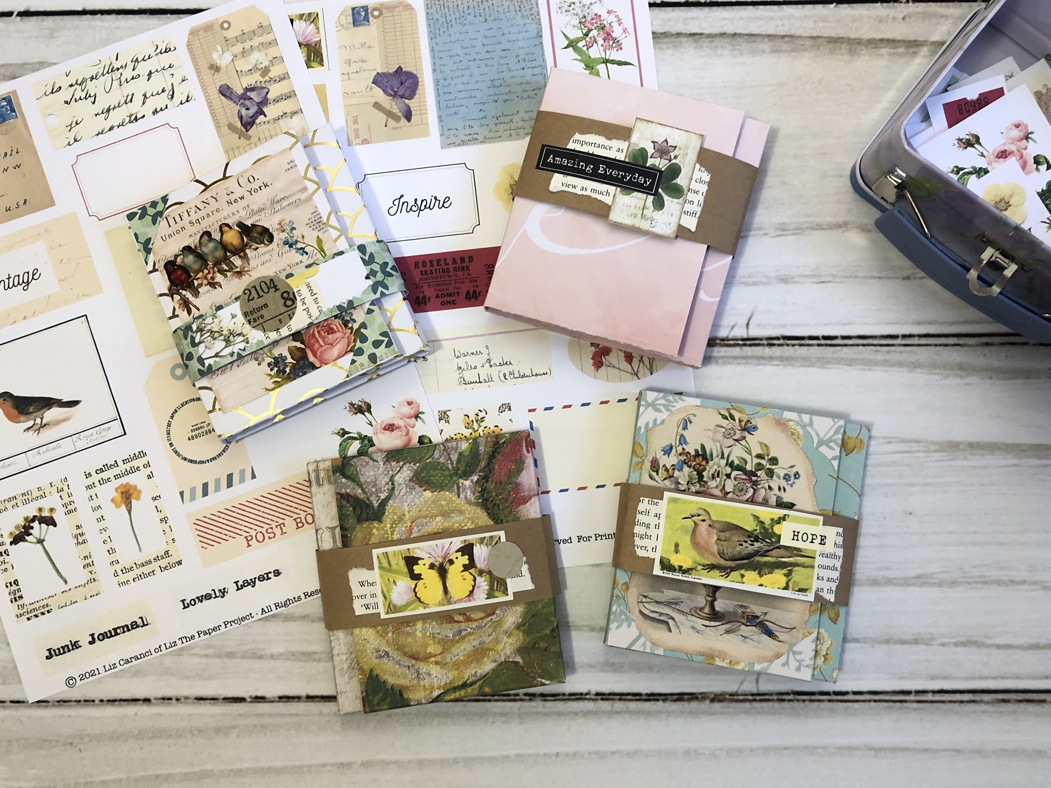 Liz The Paper Project: Mini Album - Use Up Your 12" Papers