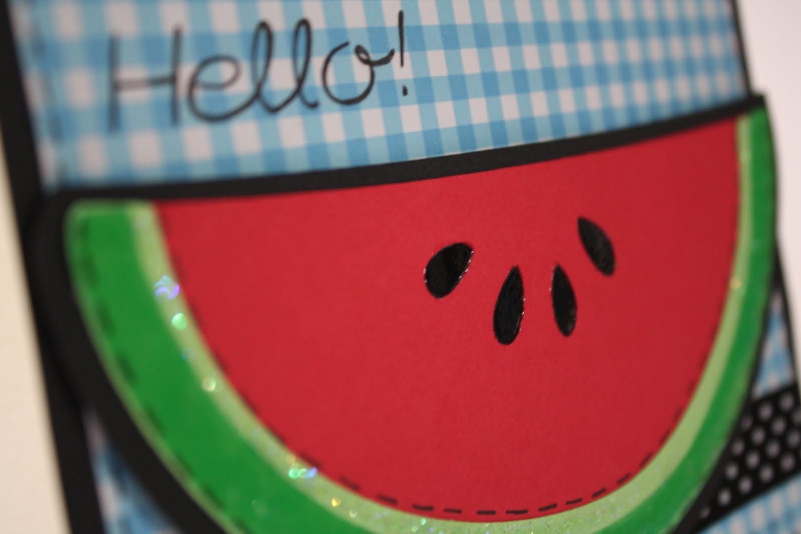 redheaded crafter: Watermelon Card
