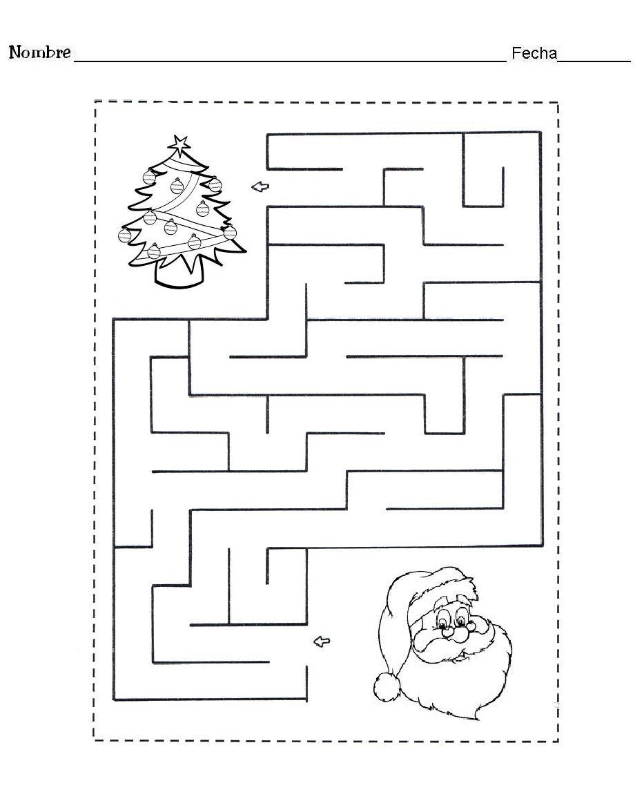 RECURSOS y ACTIVIDADES para Educación Infantil: Laberintos de Navidad