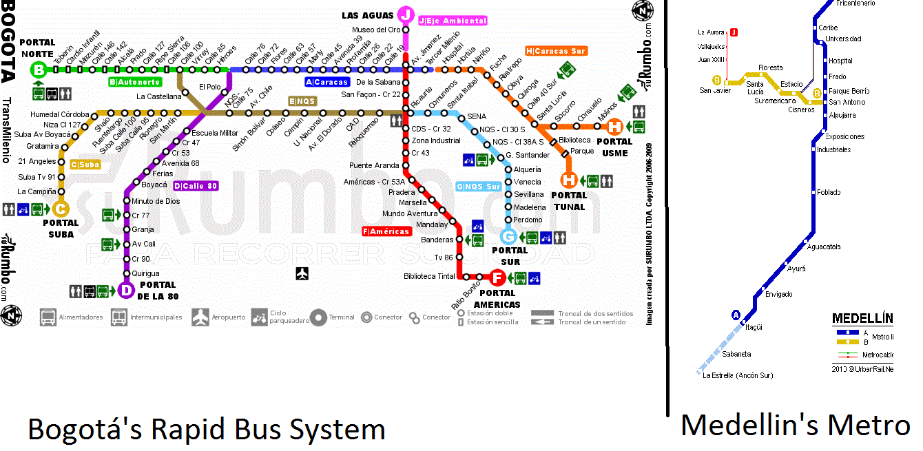 Mike's Bogota Blog: Bogotá's Dilemma: Subway or more Bus Rapid Transit?