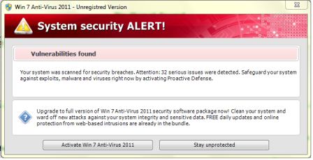 Robert's Launchpad: Malware - Win 7 Anti-Virus 2011