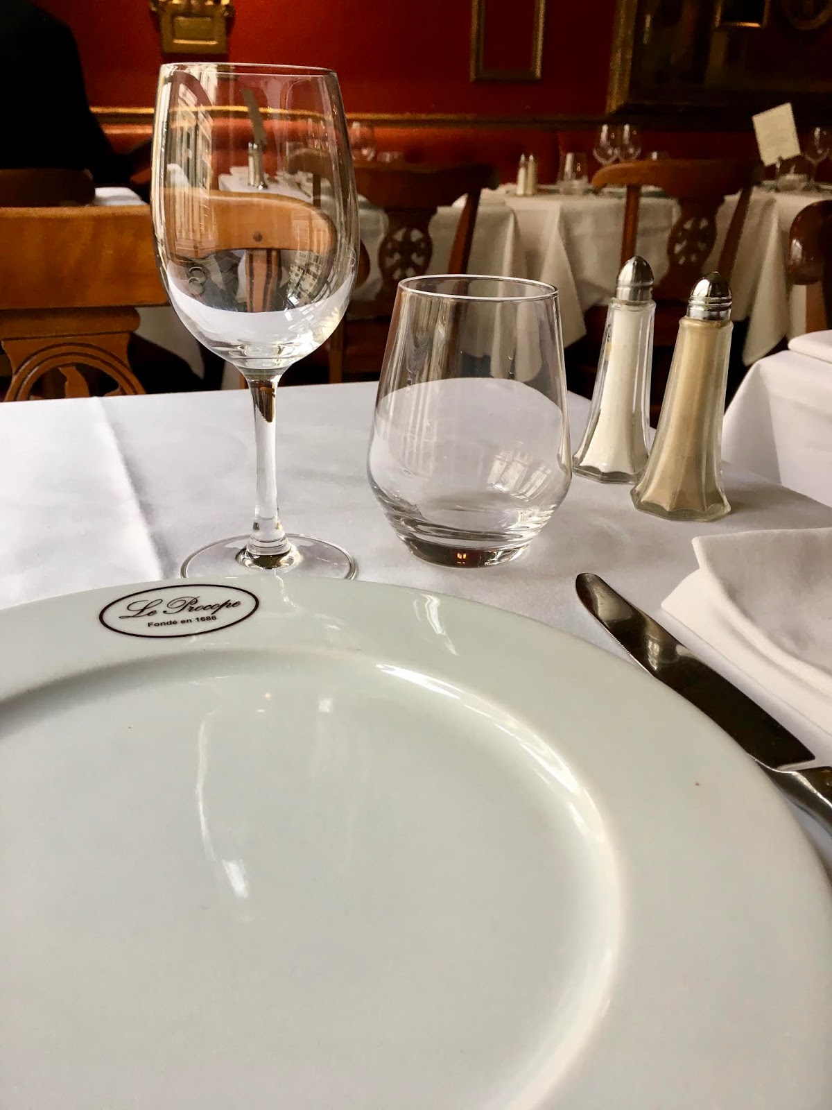 Lunch at Le Procope, Paris