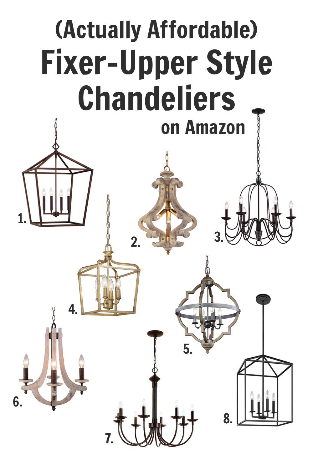 Modern Fixer Upper Chandeliers