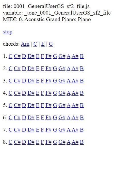 MySQL & PHP References: Huge Collections of Musical Instrument codes in ...