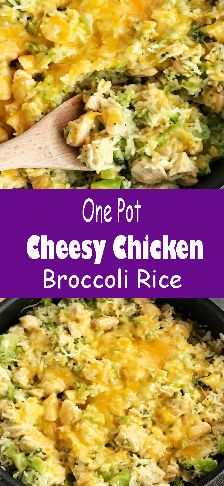One Pot Cheesy Chicken Broccoli Rice - mamasrecipe3