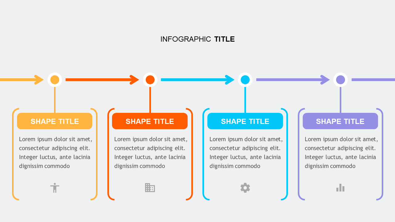 Timeline Process Bracket PowerPoint Templates - PowerPoint Free