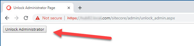 Un Lock Sitecore admin account