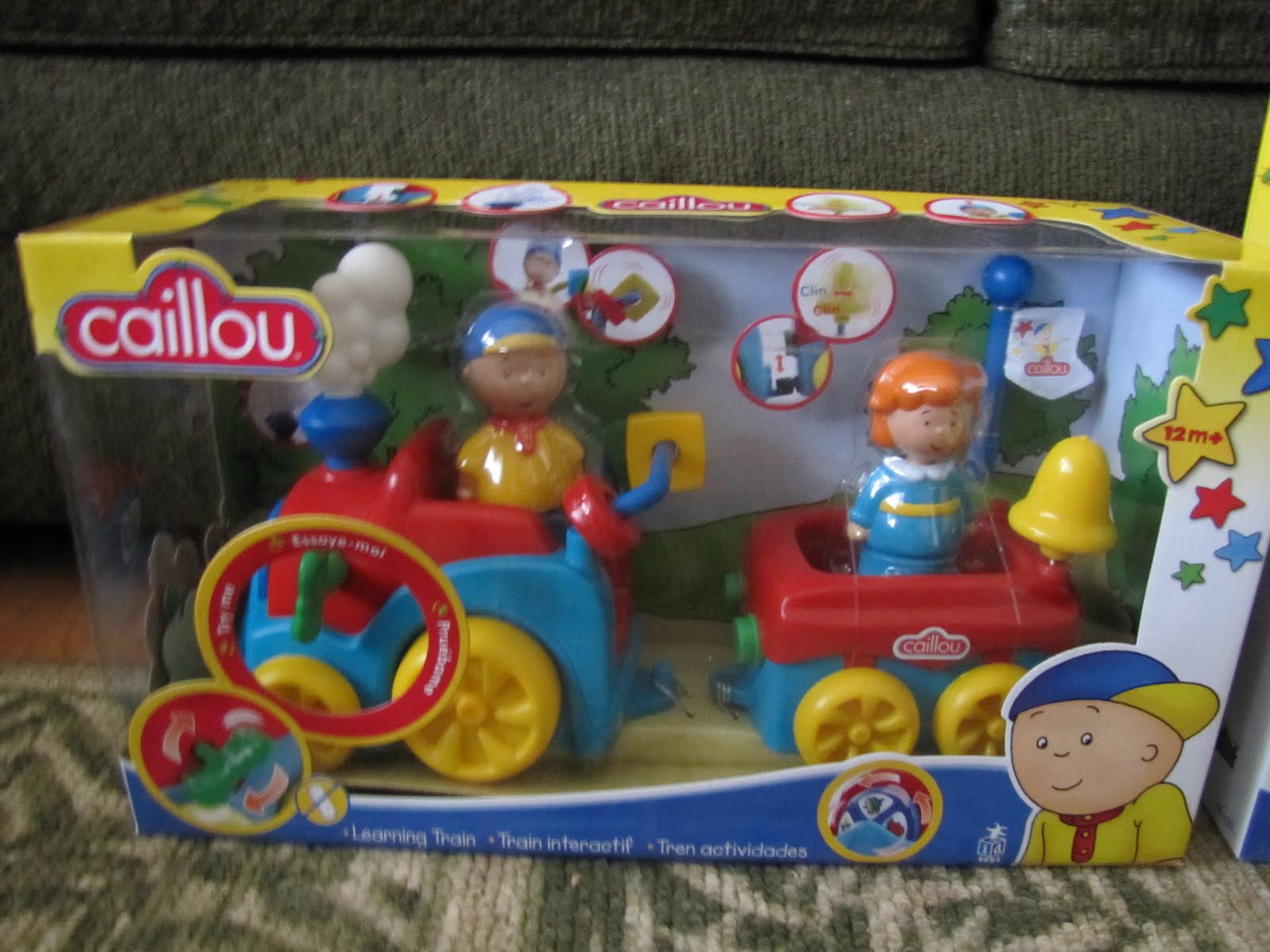 A Mom's Balancing Act: Caillou Doll & Caillou Learning Train ~ Review