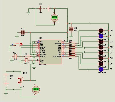 Elektronika _ Listrik: Analog to Digital Converter ( ADC_0804 )