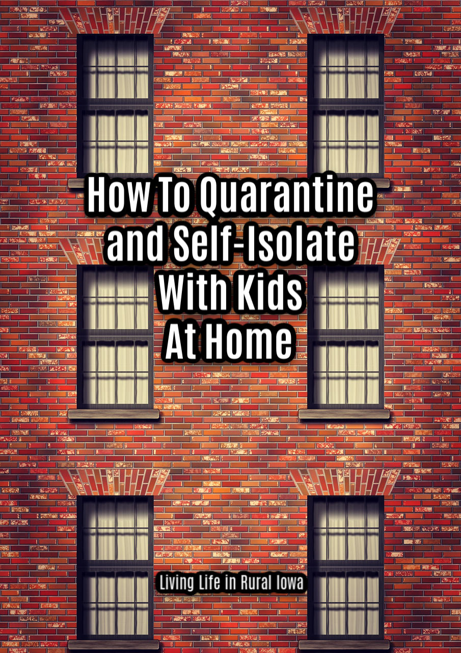 How To Quarantine and Self-Isolate With Kids At Home - Living Life in ...