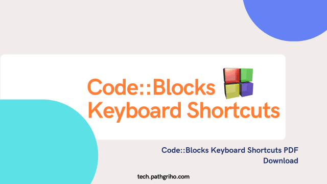 Code::Blocks Keyboard Shortcuts PDF Download