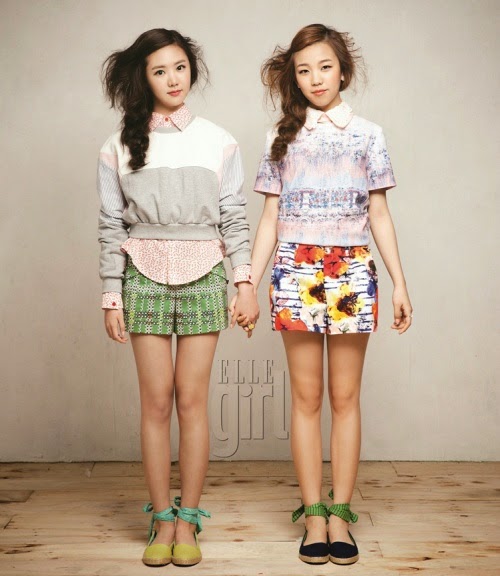 Kim Na Yoon and Baek Ah Yeon Cover Girls of the ELLE Girl magazine ...