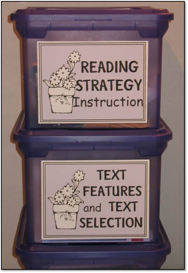 Finding JOY in 6th Grade: 27th Day: Color-Coded Boxes for Storing Materials