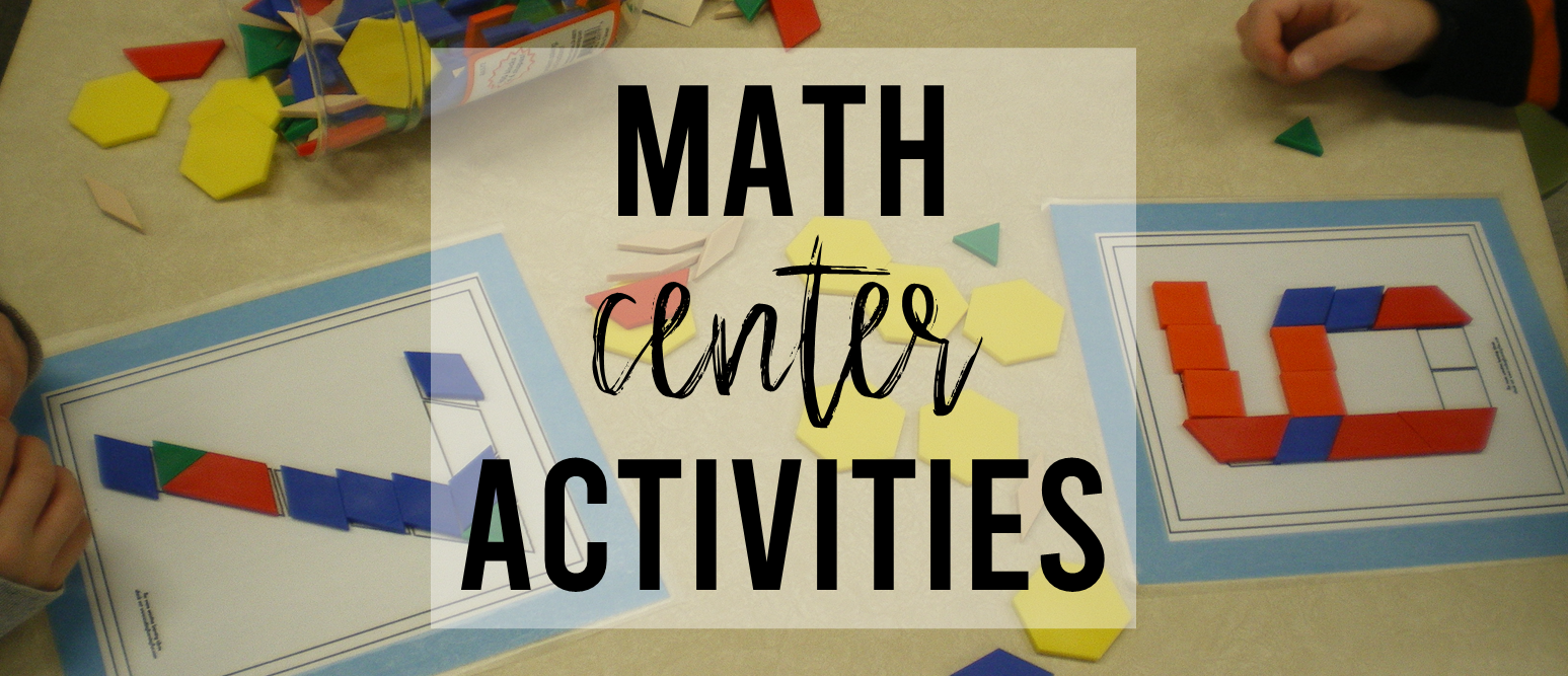 Math Center Activities for Kindergarten | Mrs. Bremer's Class