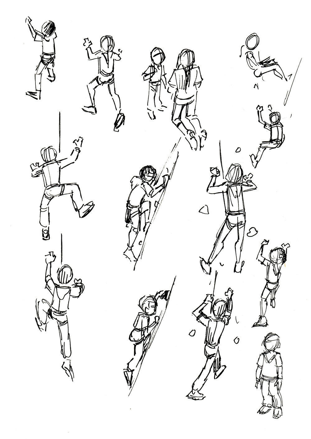 Jampix: Indoor wall climbing sketches