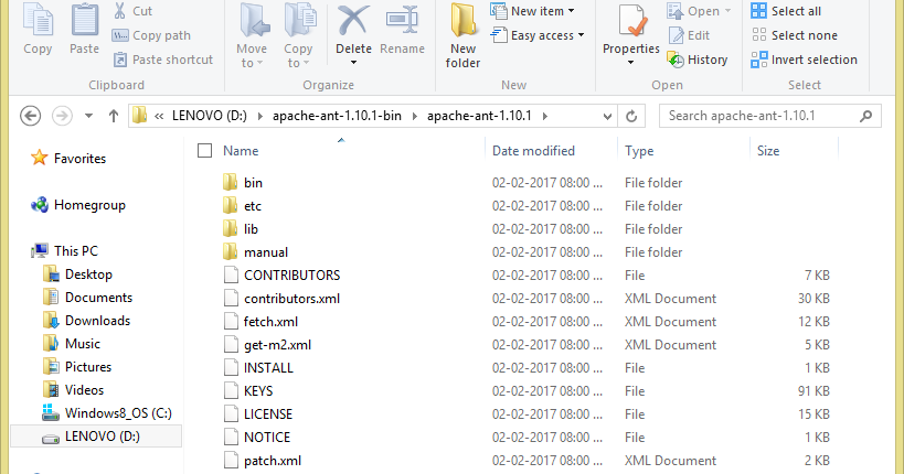 Knowledge: Set environment variable for Apache ANT