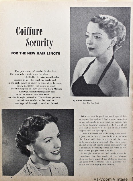 6 Pin Curl Setting and Styling Patterns from the 1950s / Va-Voom ...