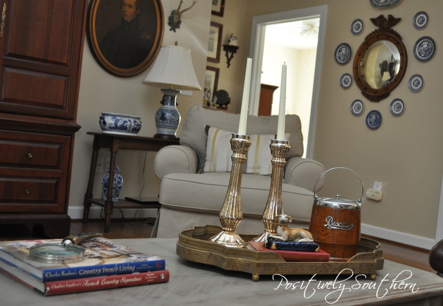 Coffee Table Vignette | Positively Southern