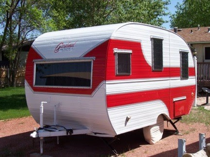 1957 Cardinal travel trailer