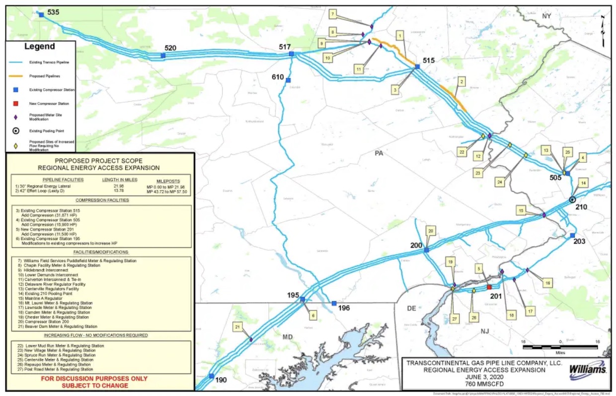 Transco Pipeline Zone Map
