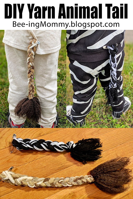 DIY Animal Tail Tutorial using Yarn