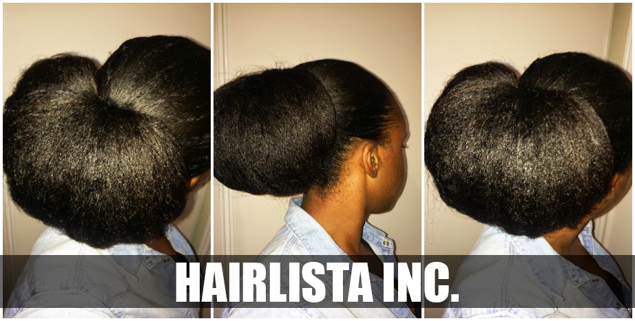 Protective Style: Ends Tucked Under Bun - Hairlicious Inc.