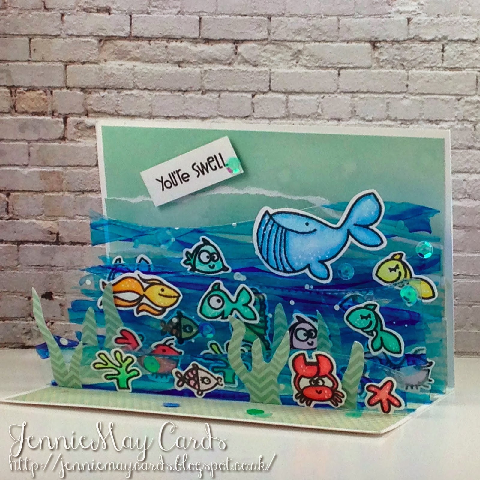 JennieMay Cards: Under the Sea Pop-Up Card