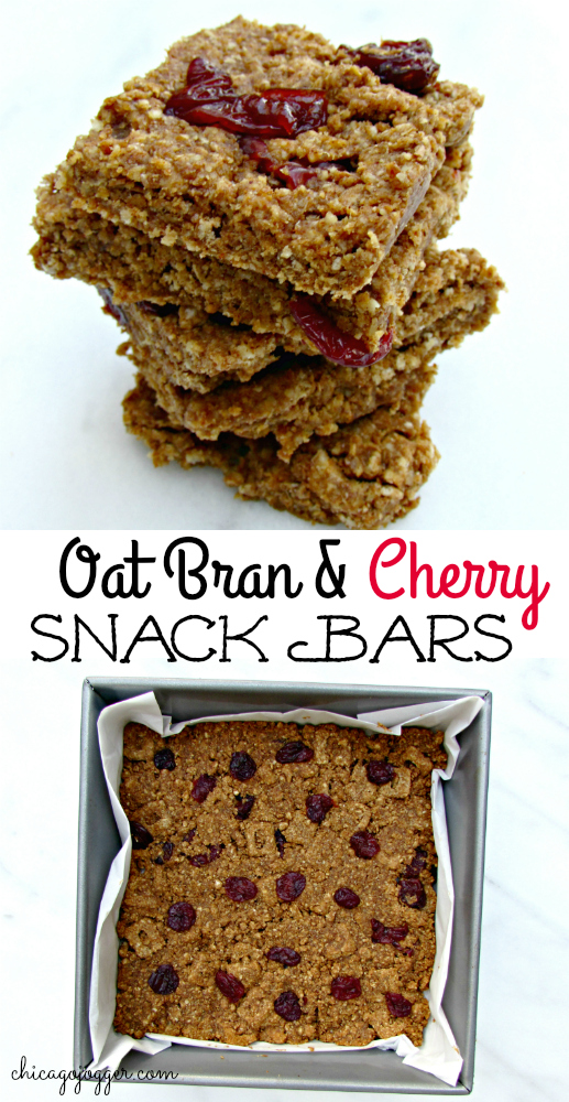 Chicago Jogger: Oat Bran & Cherry Snack Bars