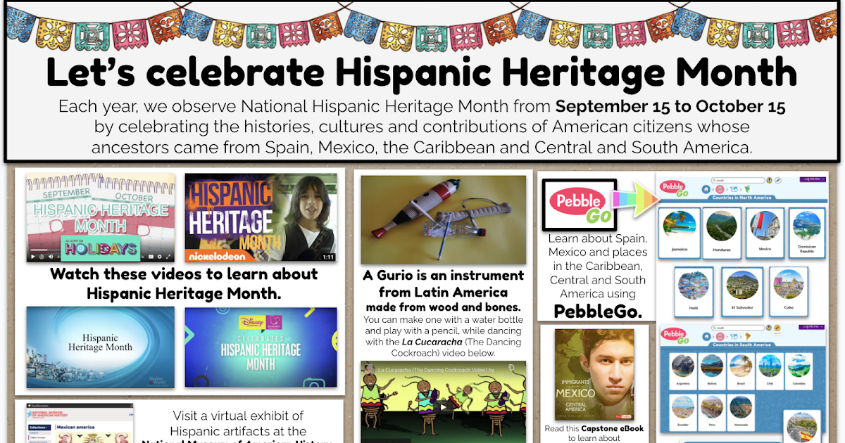 The Library Voice: The "Let's Celebrate Hispanic Heritage Month" Choice ...