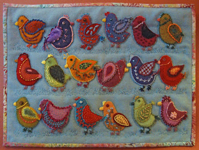 Beadlust: Wool Applique + Thread Embroidery + Beads = Happy Quilts!!!