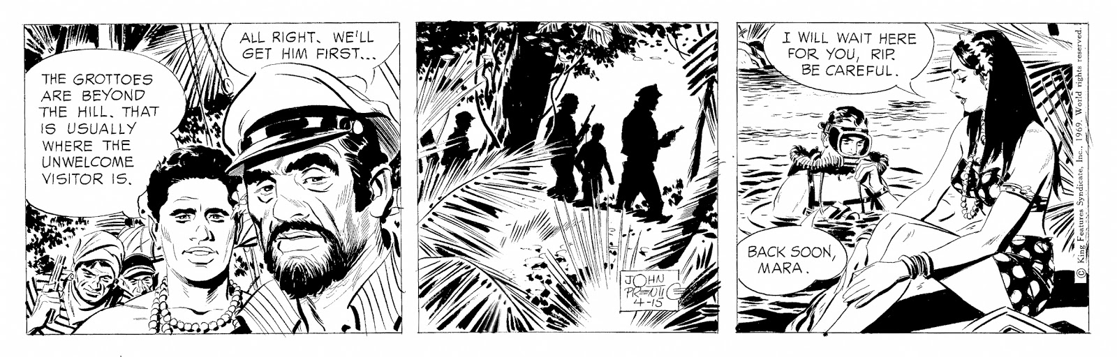 Original Comic Strip, Animation and Illustration Art: Rip Kirby par ...