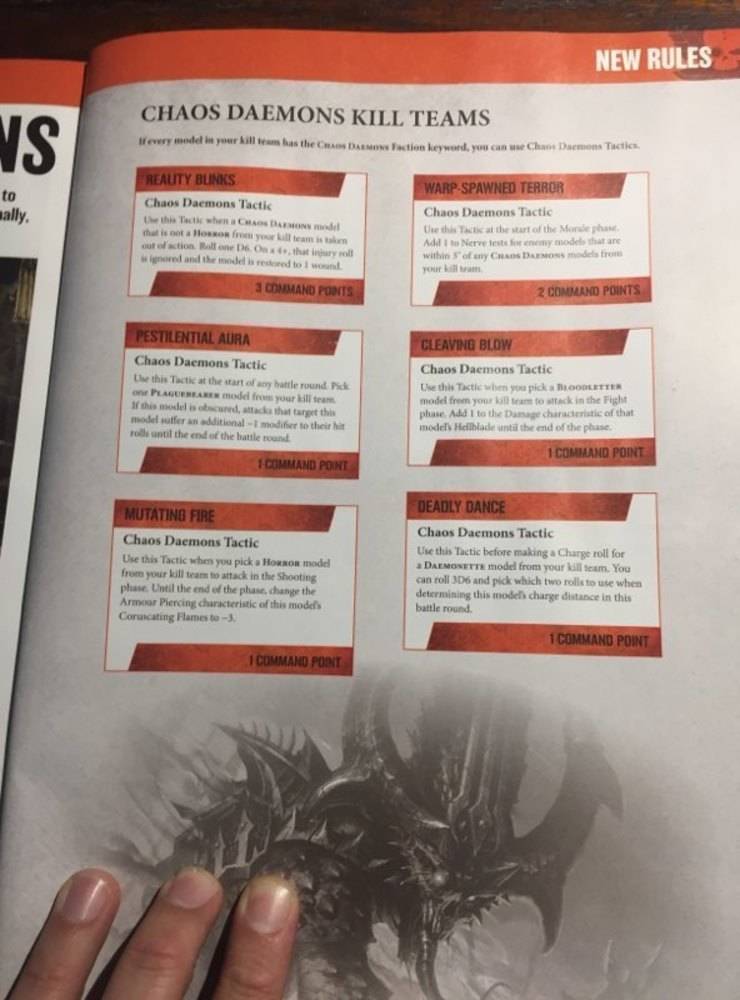 Kill Team: Chaos Daemons Rules from White Dwarf - Faeit 212