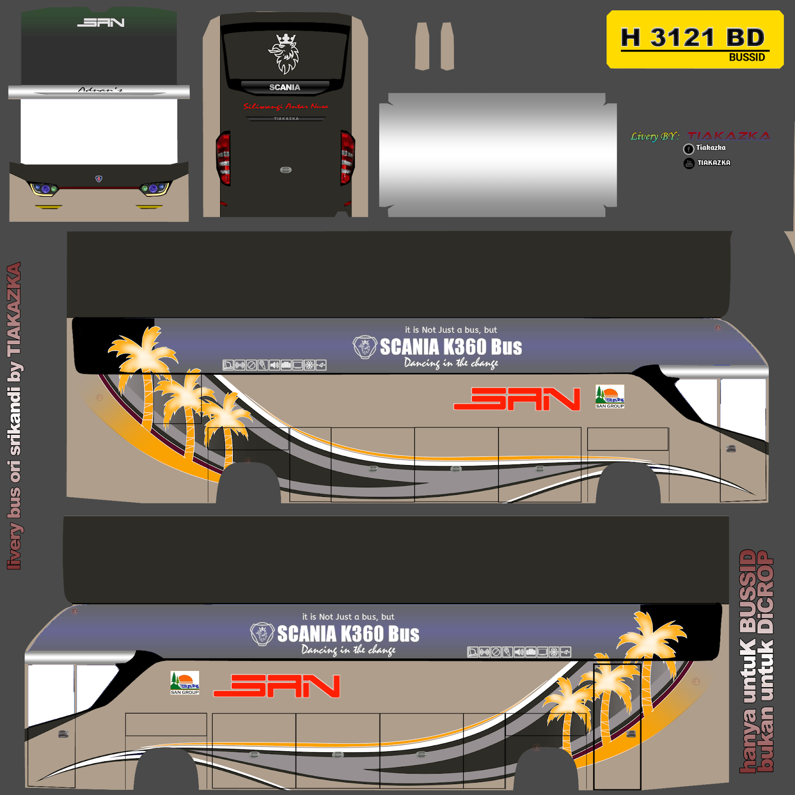 101+ Livery BUSSID (Bus Simulator Indonesia) HD SHD Koleksi Lengkap ...