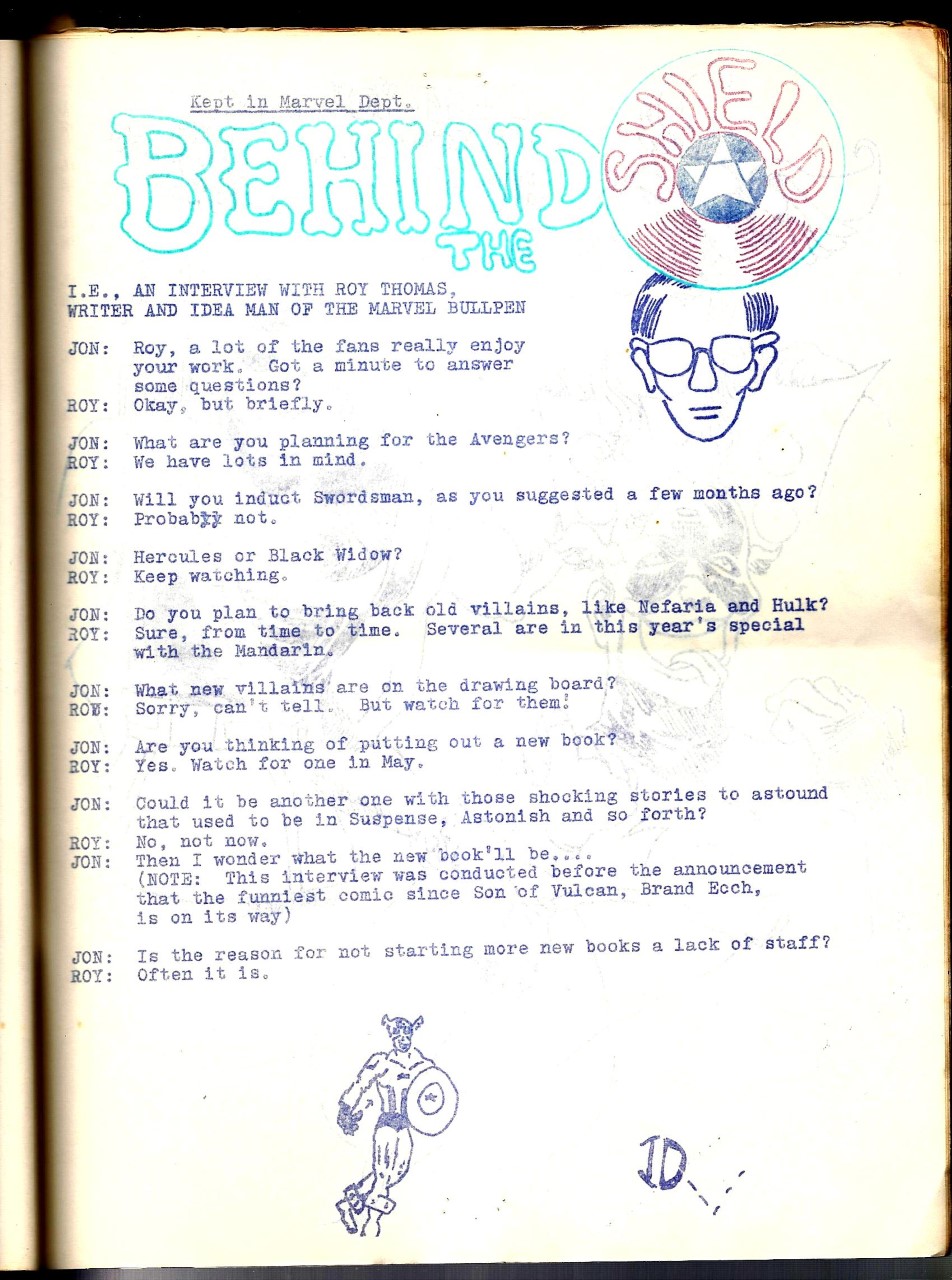 "Hero Envy" The Blog Adventures: THE ROY THOMAS MARVEL COMICS ...