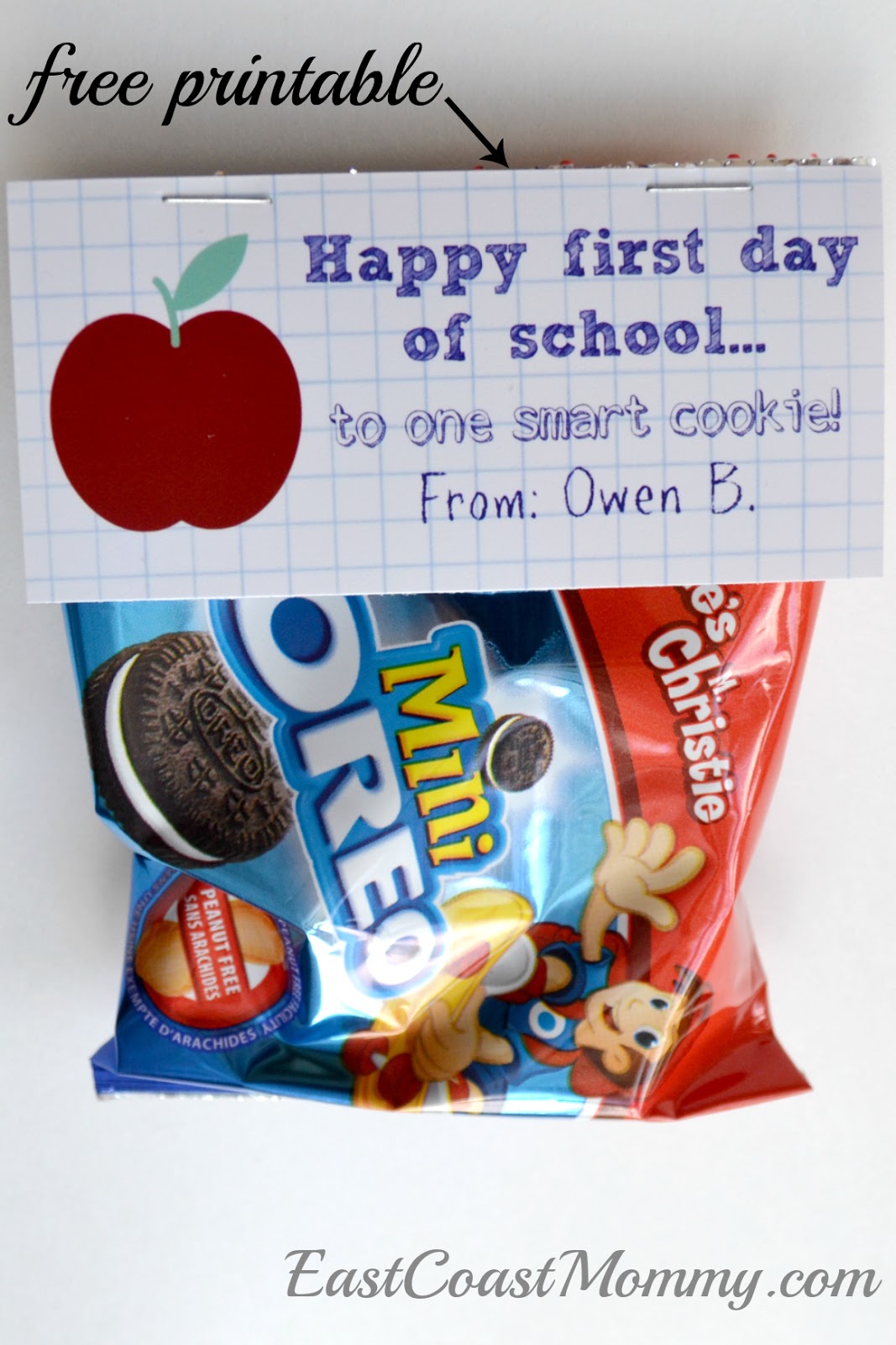 East Coast Mommy: First Day of School Class Treats (for smart cookies ...