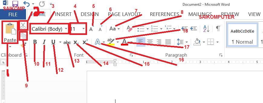 Penjelasan menu home dalam memformat tulisan di ms word - Ilmu Komputer ...