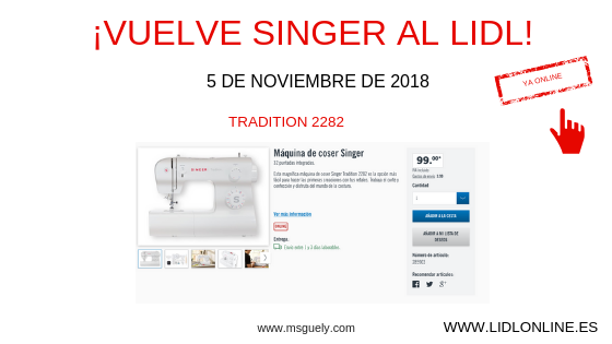 ¡VUELVE SINGER AL LIDL!