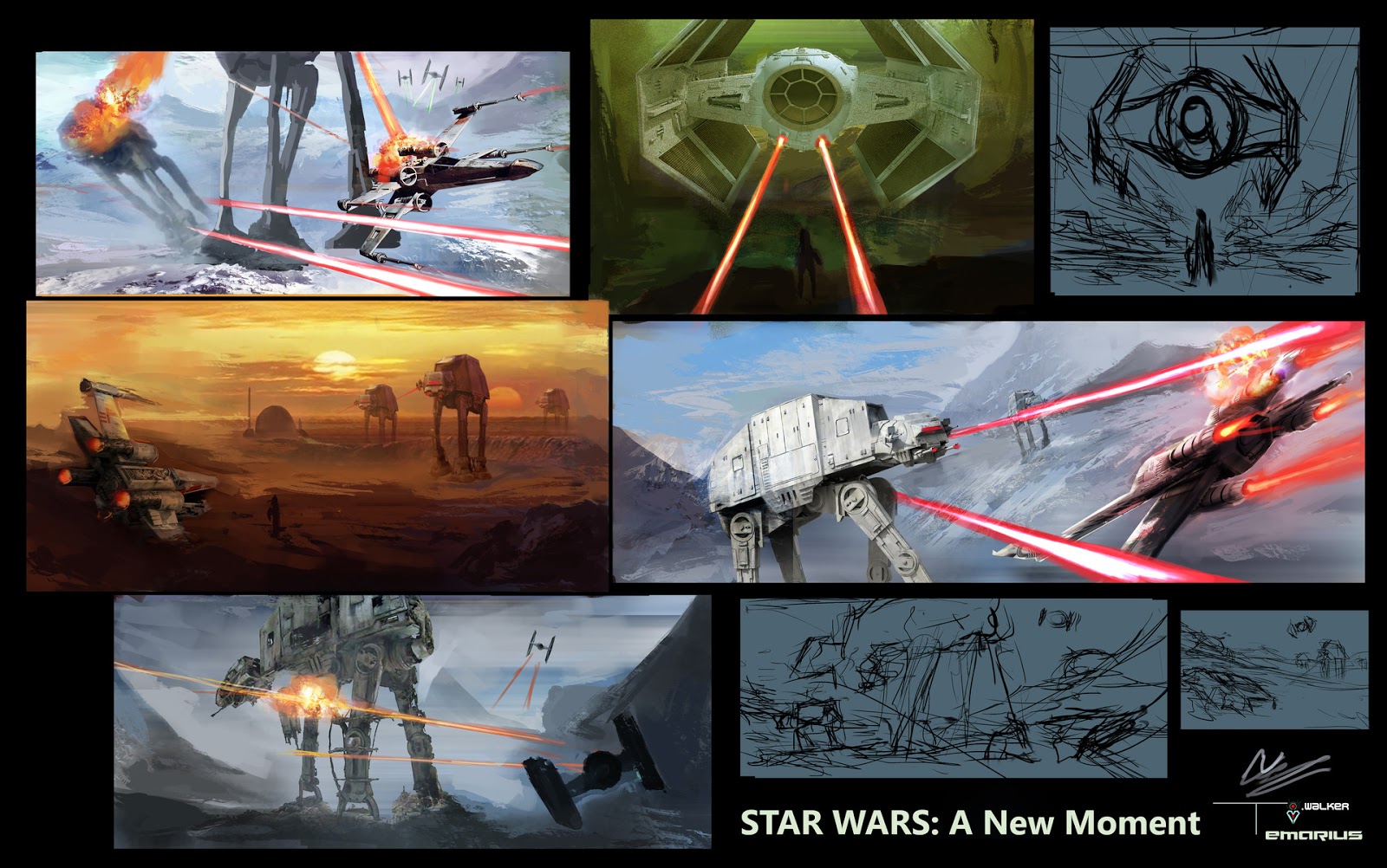 Images: Star Wars Fan Concept Art From Temarius Walker
