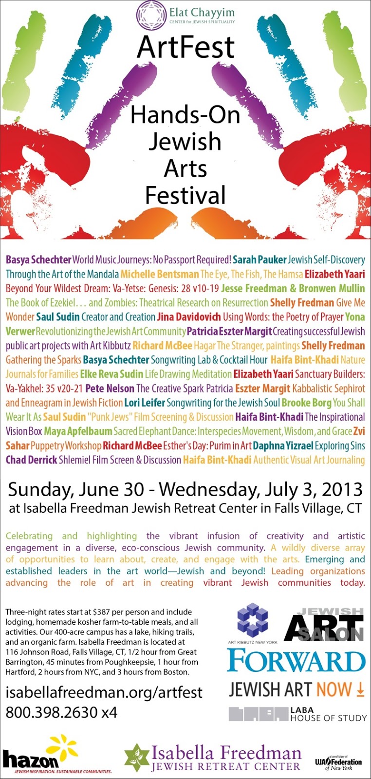 Jewish Art Salon: Jewish Art Salon at Elat Chayim ArtFest