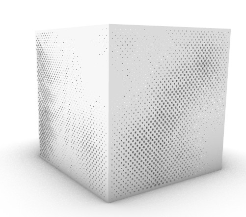 Grasshopper練習-Variable influence Perforated Cube Facade